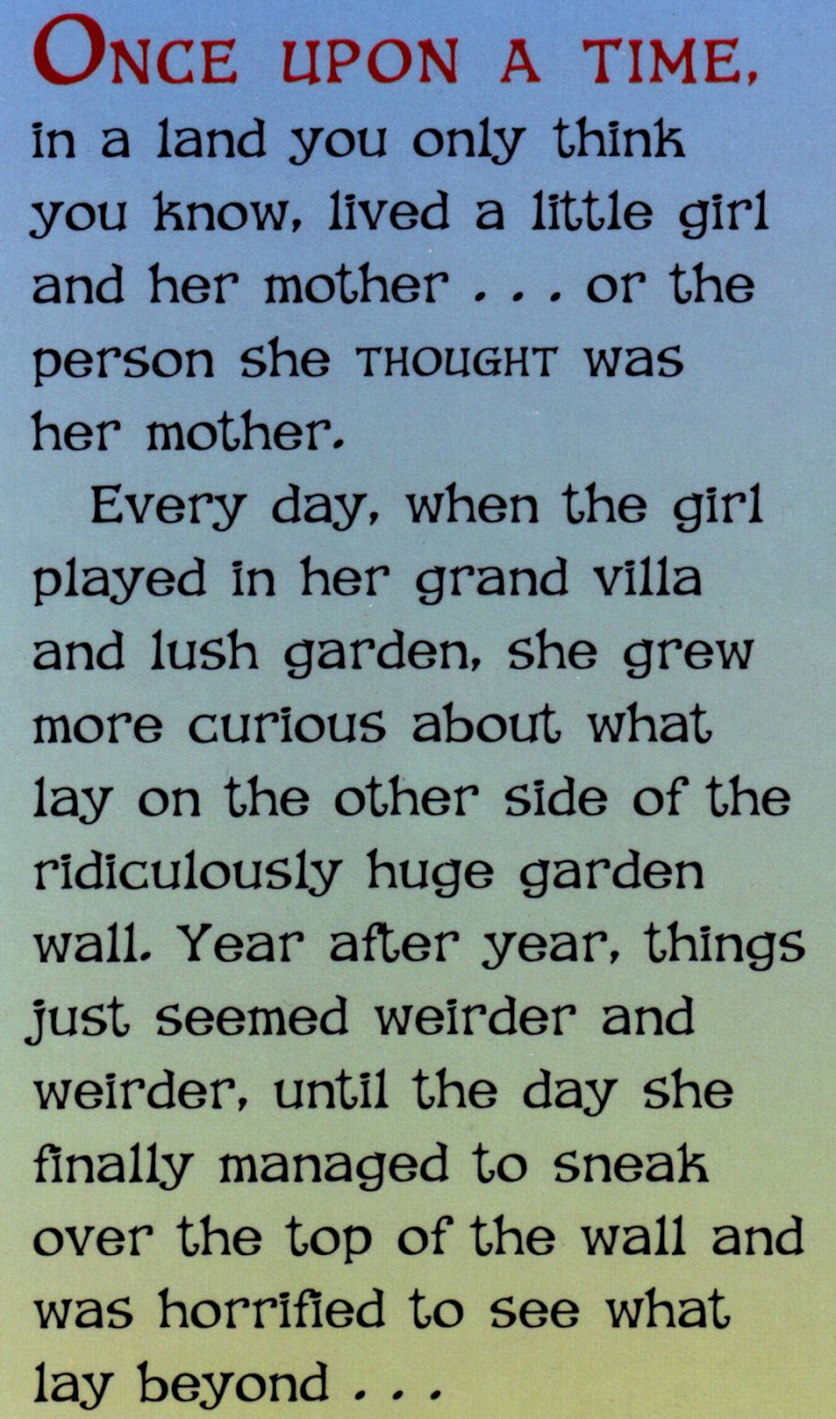 Nerdiodrome: Recent Classic Fairy Tale Re-Imagining Awesome