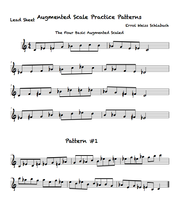 Clarinet, Saxophone, and Flute Practice Journal: NEW! AUGMENTED SCALE ...