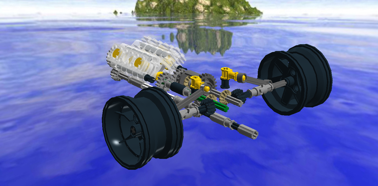 R&M Custom Carbon Parts: Lego Technic F1 Lego Digital Designer (LDD)