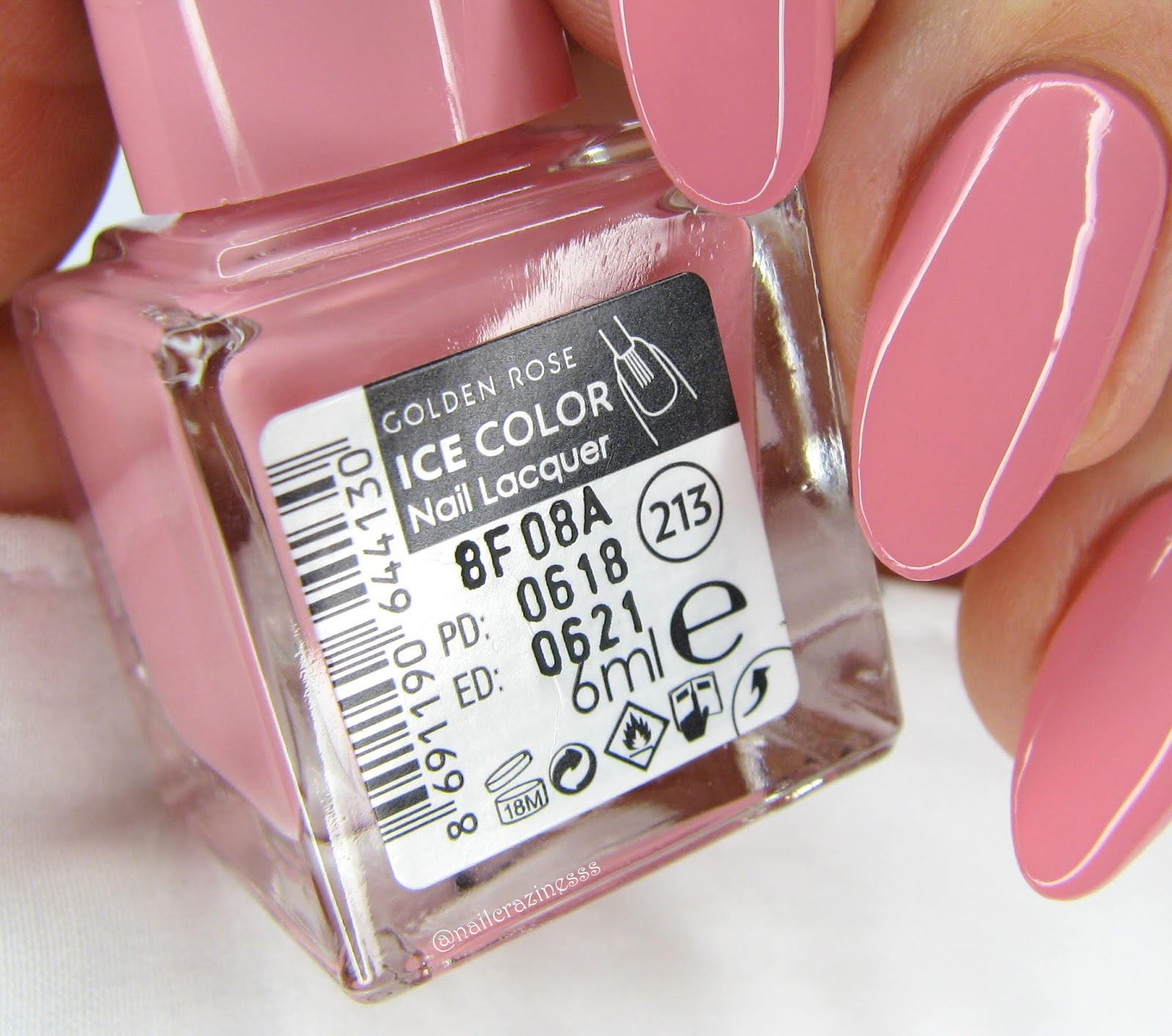 NAIL CRAZINESSS: Golden Rose Ice Color 212 - 215