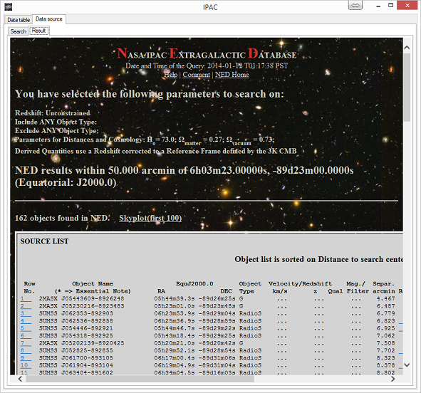 NED - NASA/IPAC Extragalactic Database