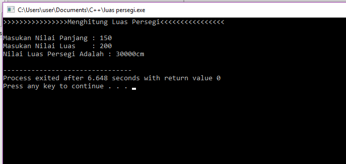3 Contoh Program C++ Sederhana Menghitung Luas Bangun Datar ~ Tutorial ...