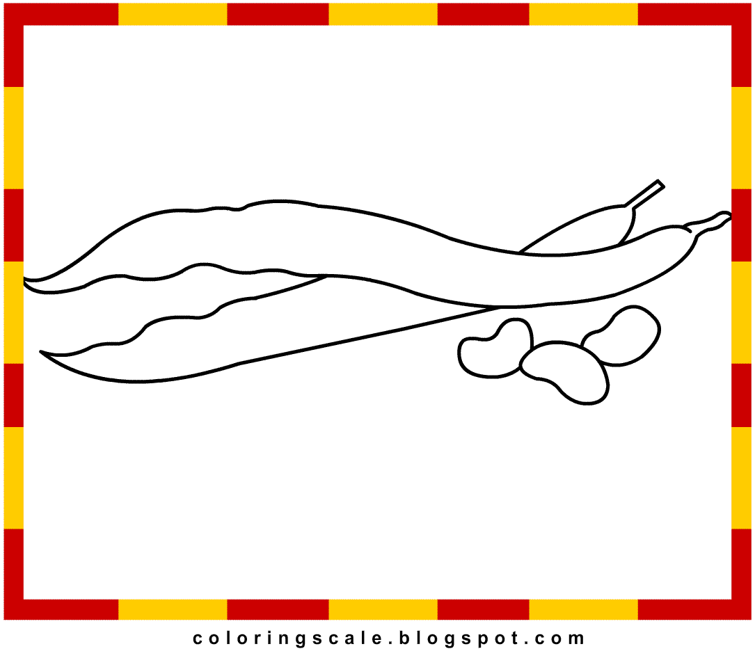 Coloring Pages Printable for kids: Beans coloring pages for kids