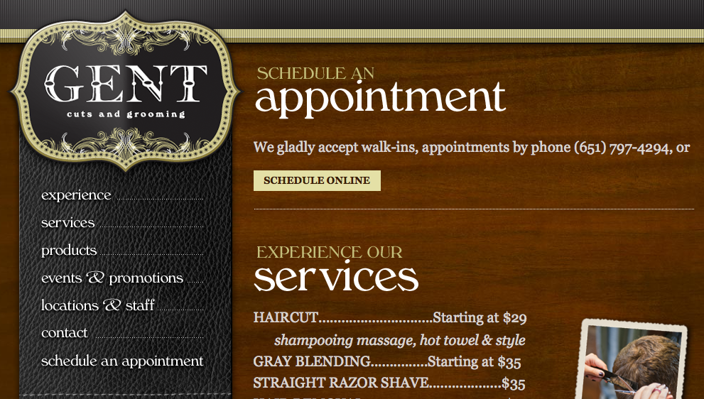 Tasty Text: Writing for GENT: the Barbershop Come Men's Salon