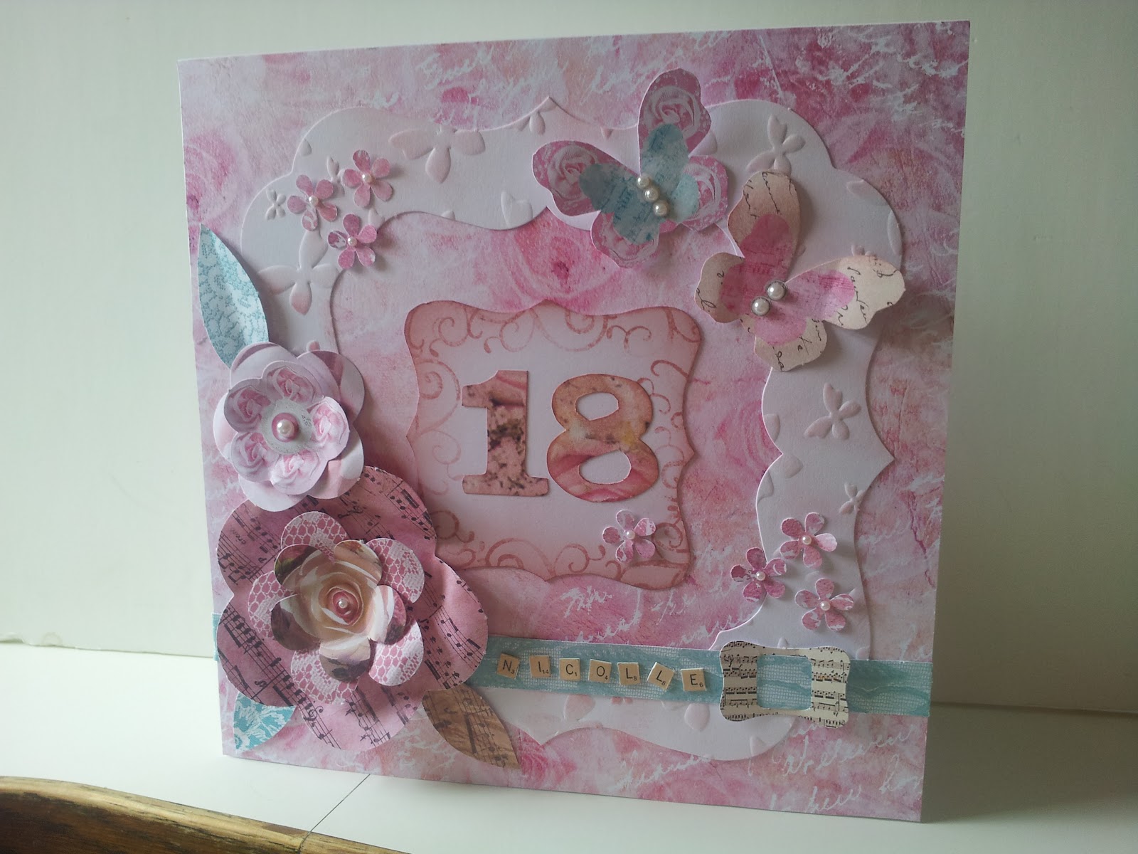 Sue's Card Craft: 18th birthday card