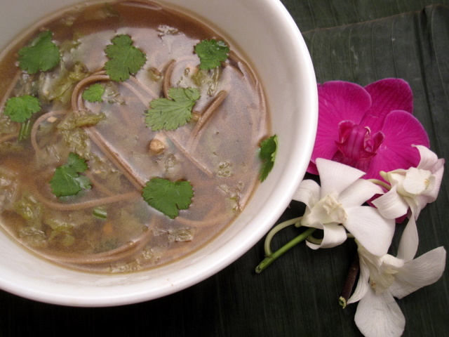City Satiety: Green Tea, Tofu, and Noodle Soup