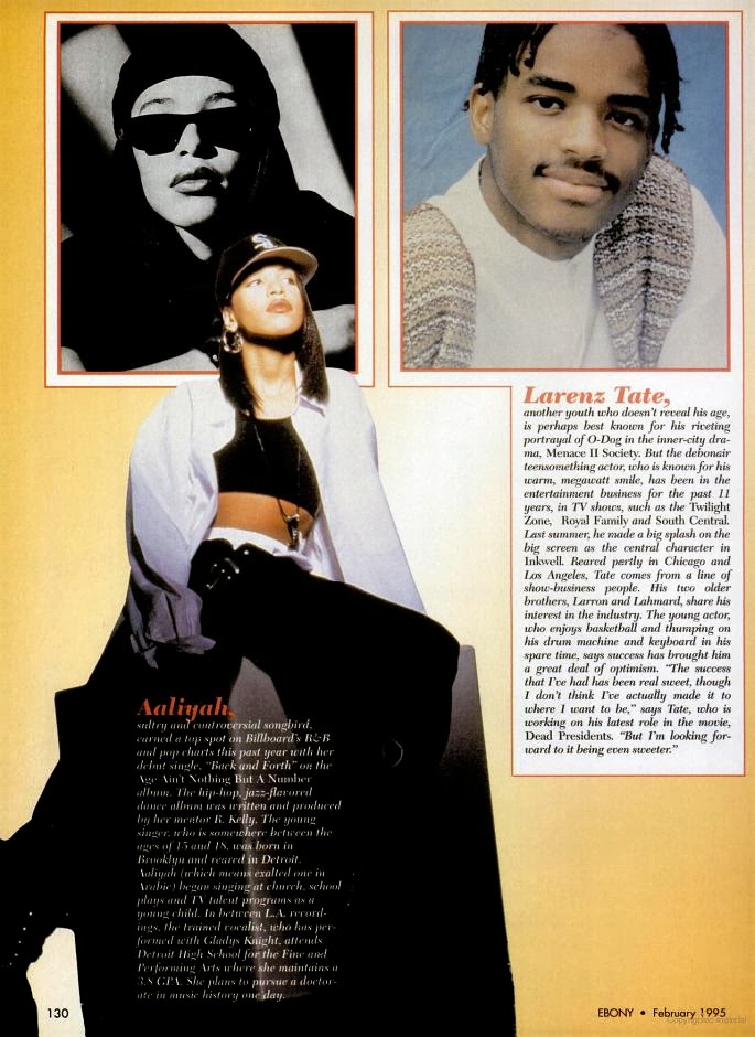 Aaliyah Archives: Aaliyah: New Teen Sensations, Ebony Magazine ...