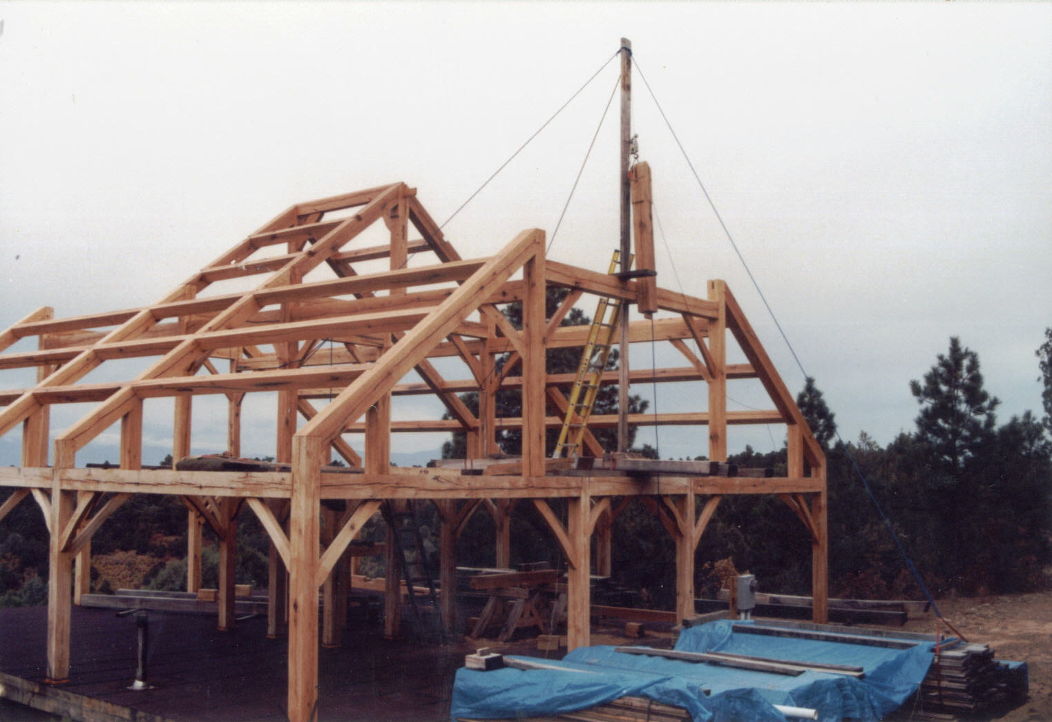 Michael's Timber Framing: Chapter 13 - Peak Framing
