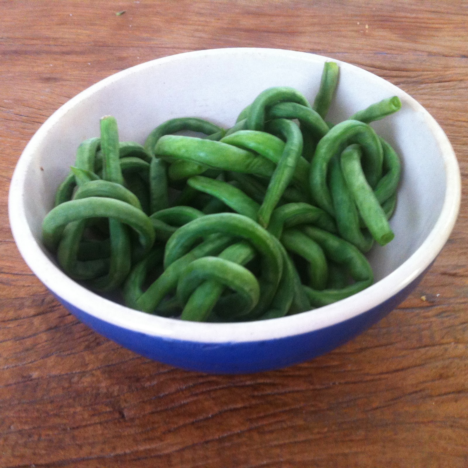 come-se: Vagem macarrão da horta