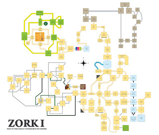 Zork - The Great Underground Empire: Zork Map