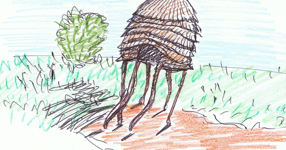 an island art: The Walking Tukul