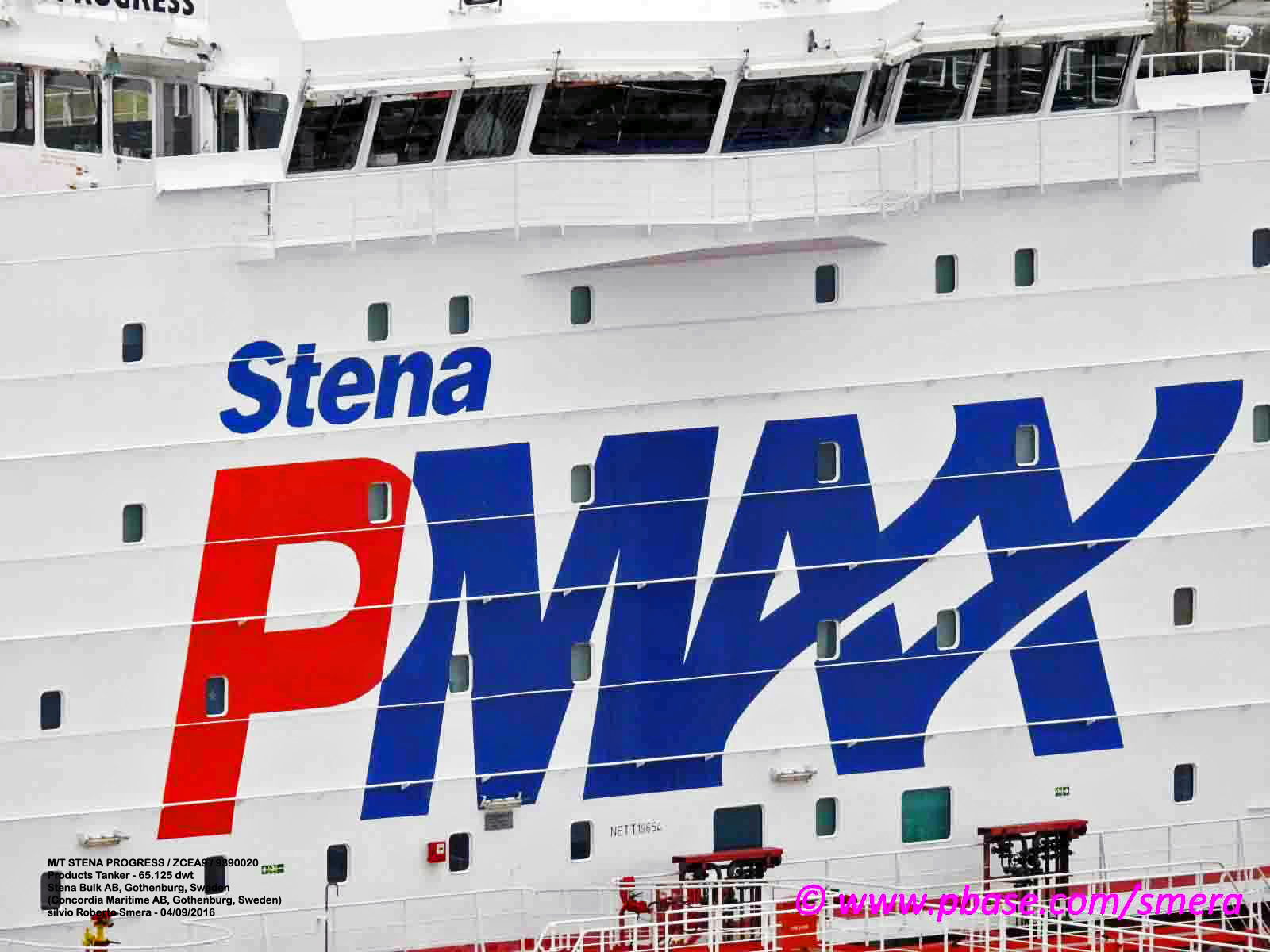 Santos Shiplovers: M/T Stena Progress / ZCEA9 - Leaving Santos, 04/09/2016