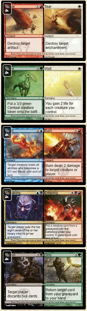 Magic the Gathering Adventures: Online Collection: DGM Split Cards