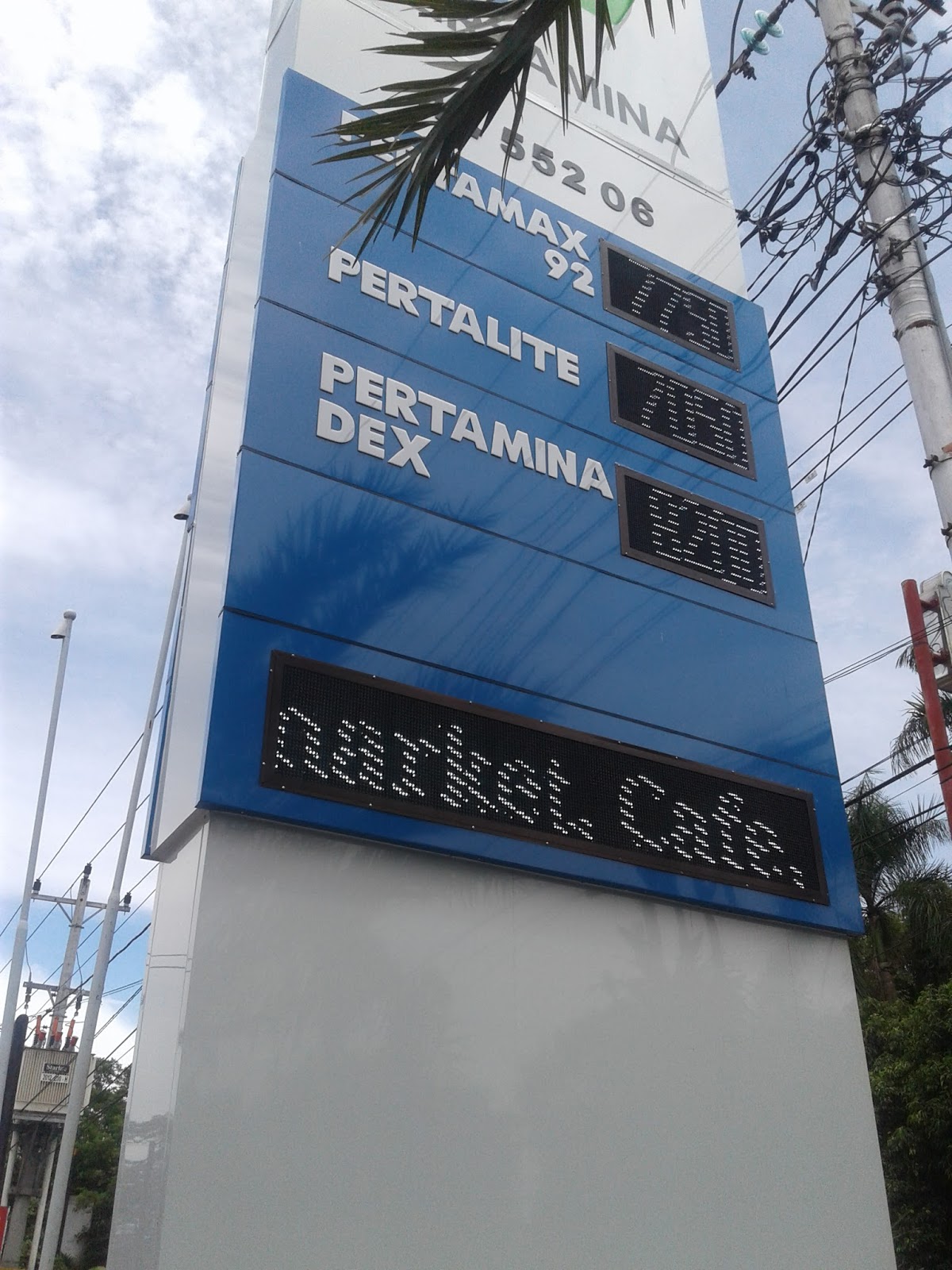 Display harga SPBU TOTEM