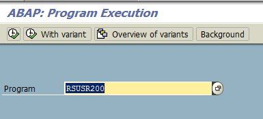 RSUSR200 Report - List user according to system, validity, User type ...