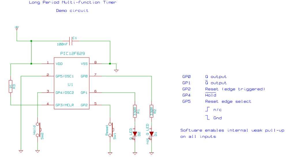 Circuits Apmilifier: PIC 12F629 – 12F675 based Astable Timer circuit ...
