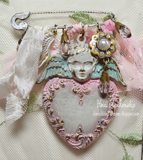 Embellished Dreams: Spellbinders - A Gilded Life - Heart Angel Pin