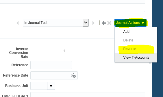 Oracle Application's Blog: How To Reverse GL Journals Entry in Oracle Fusion
