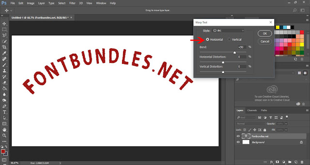 How to warp text in Photoshop | Design Bundles