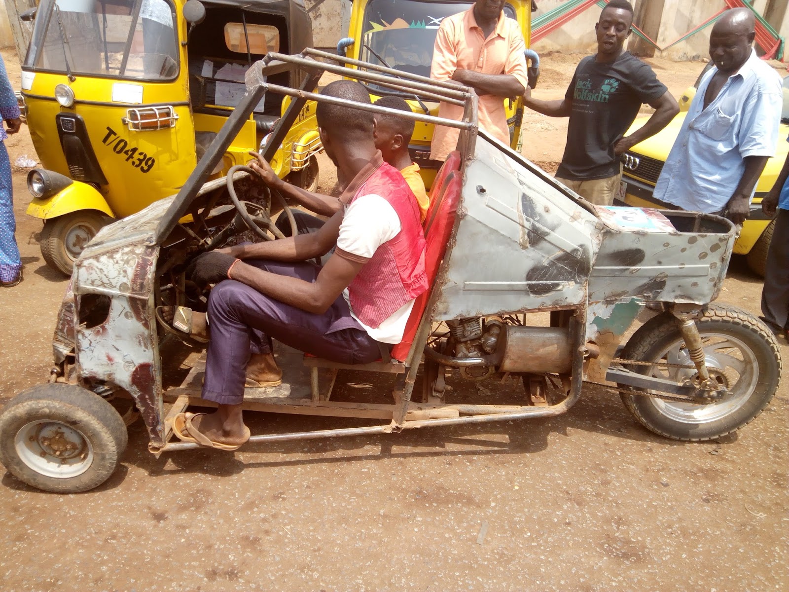 Veganaija: See the wonderful tri-car made from scratch by a young Nigerian