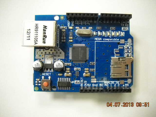 DHOB: Arduino Uno ed Ethernet Shield