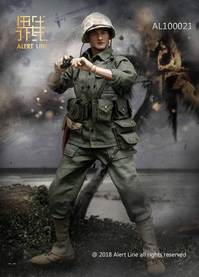 toyhaven: Alert Line WWII USMC BAR Gunner Uniform Set