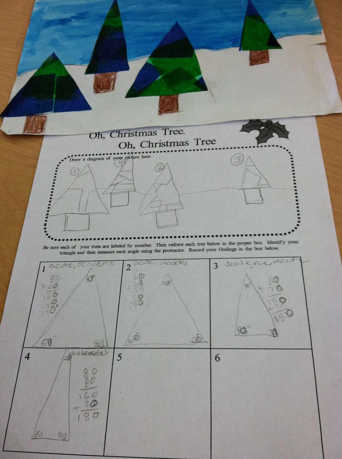 Christmas Tree Forests...and protractors | Teaching in Room 6