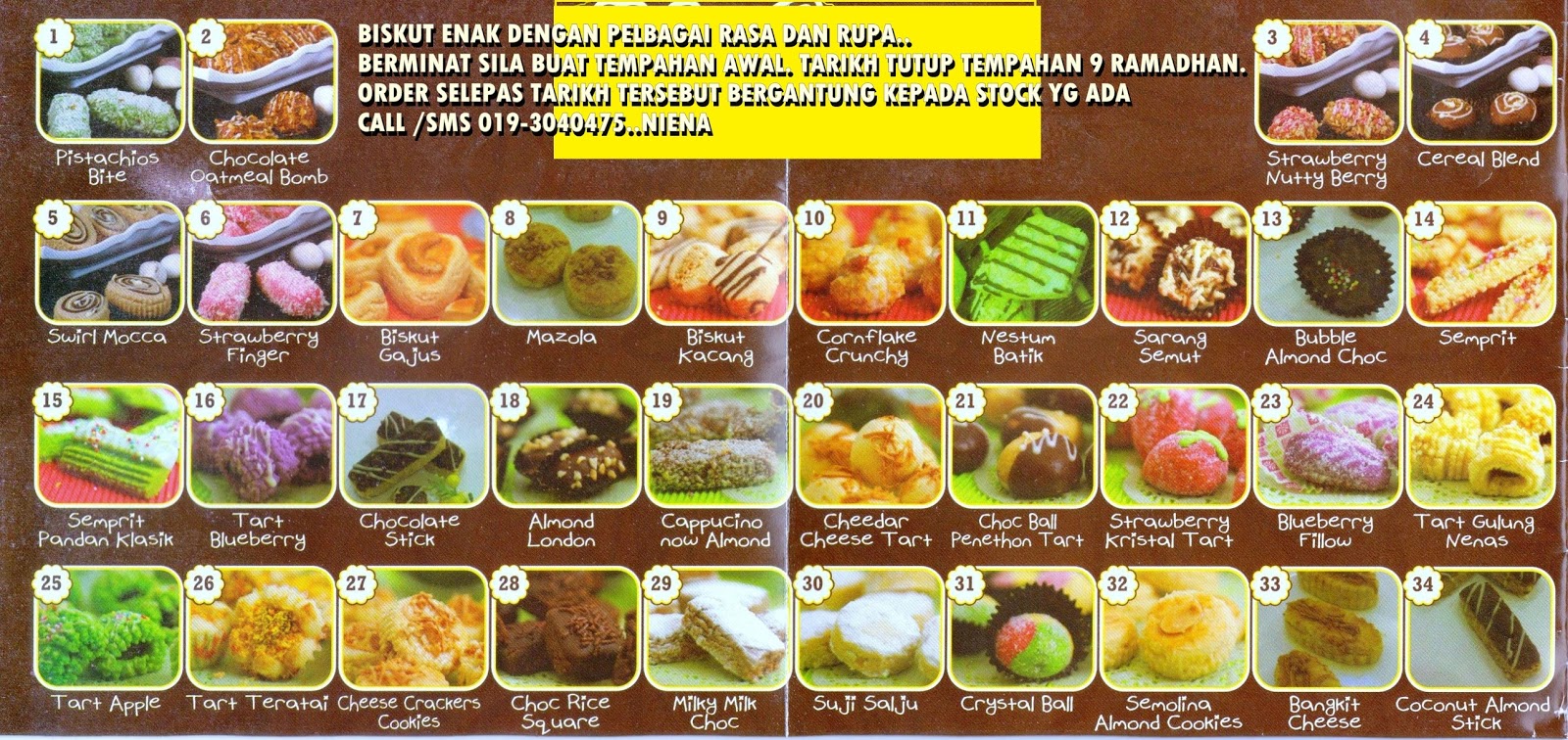 MsNiena Baker'sWorld: KATALOG & PRE ORDER BISKUT RAYA 2013