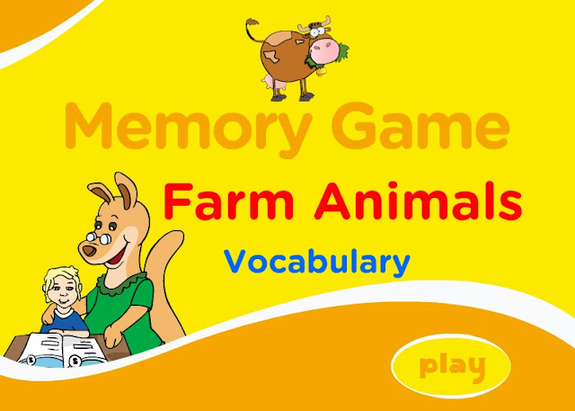 English is FUNtastic: Farm Animals - Interactive Memory Game