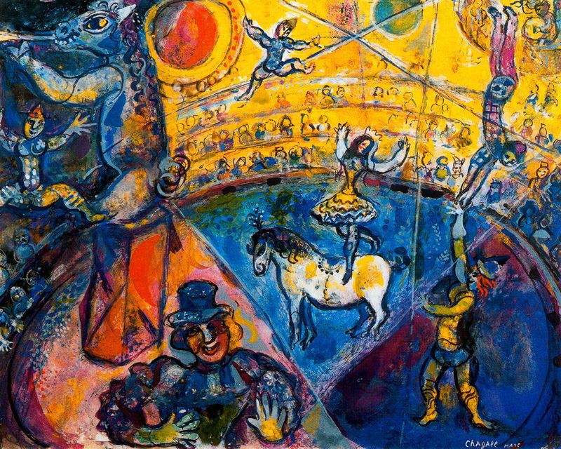 Flores y Palabras: Tres obras de Marc Chagall