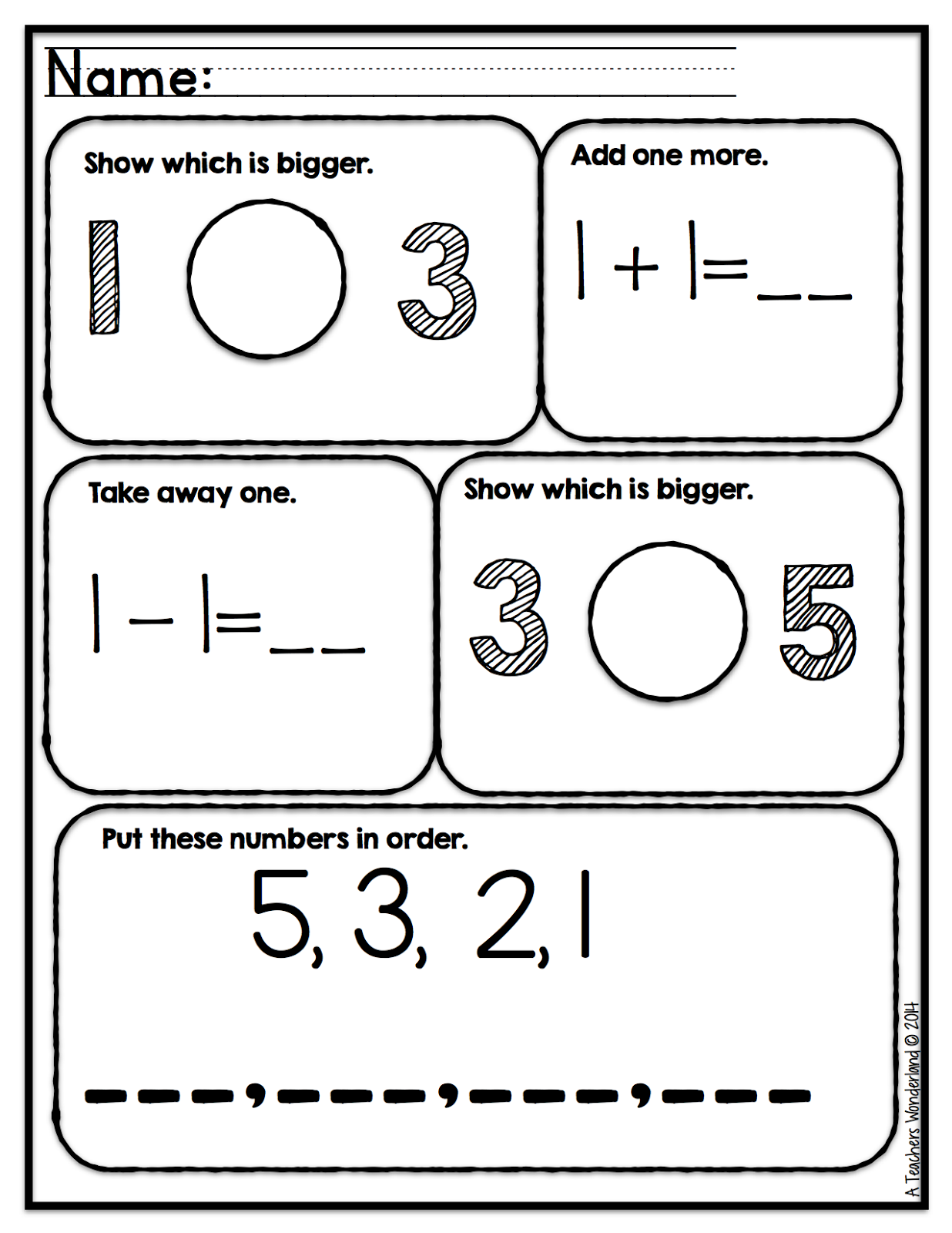A Teachers Wonderland: Numbers