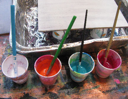 The pour and tilt method of liquid acrylic painting - a tutorial