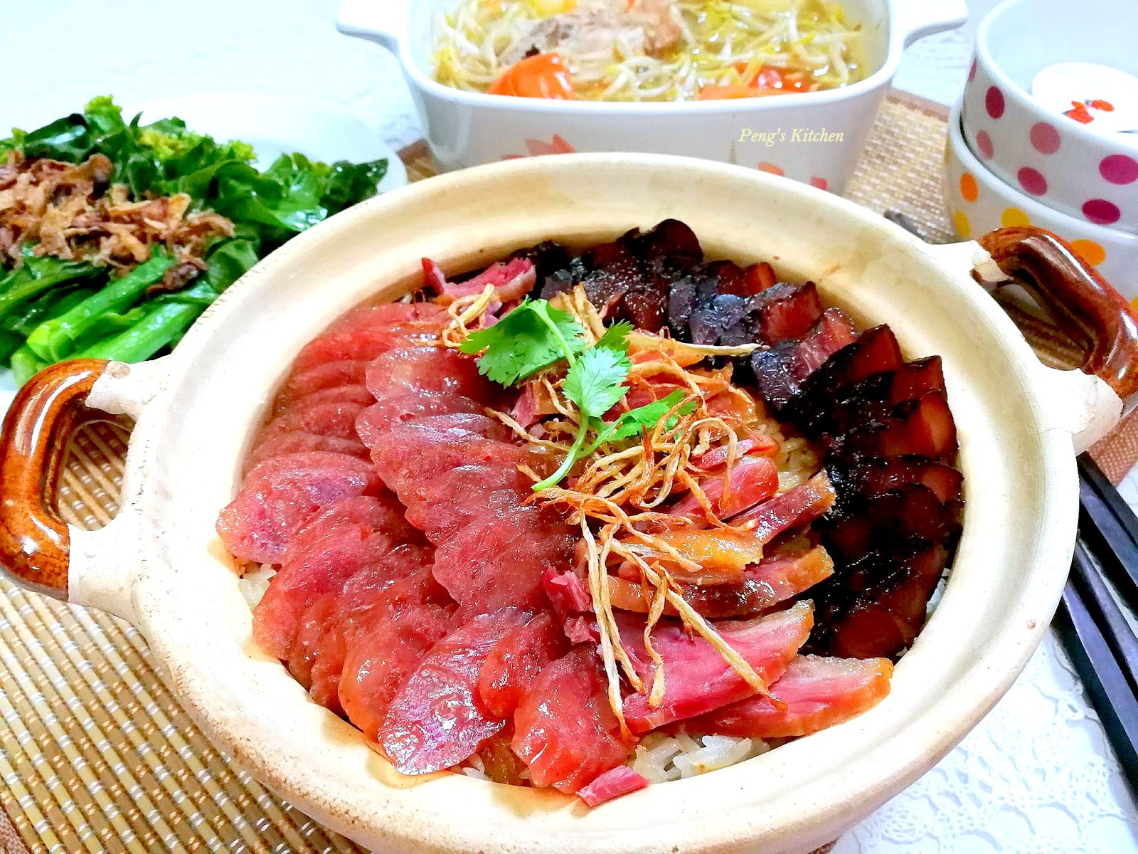 Peng's Kitchen: Chinese Preserved Meat Rice 腊味饭