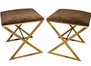 Auction Decorating: X-stools are TOO chic!