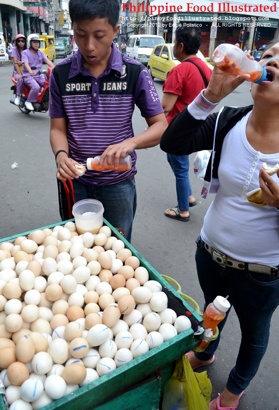 Philippine Food Illustrated: balot itlog manok