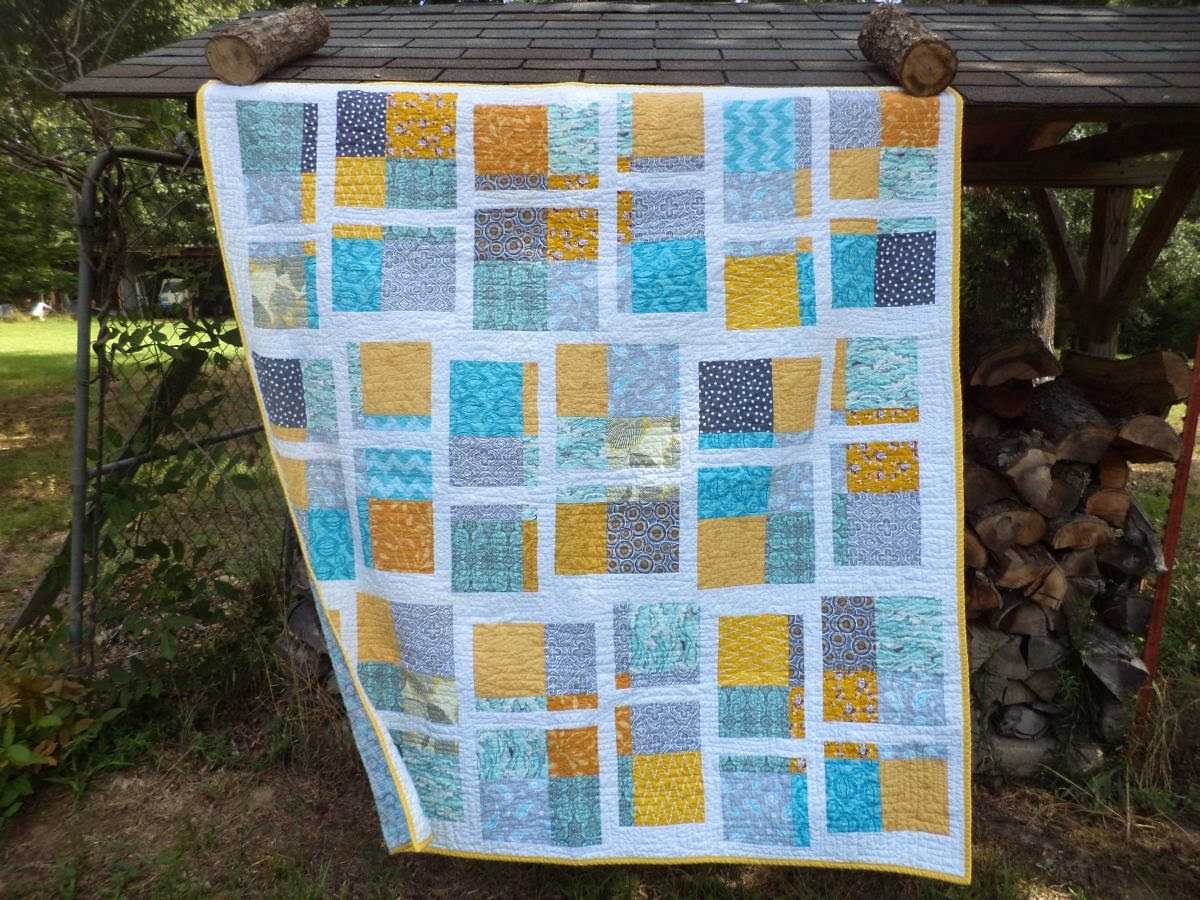 Kat & Cat Quilts: Finished Split Nine Patch Quilt