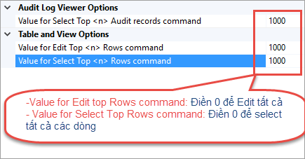 [SQL Server] Cách Sửa "Edit Top 200 rows" Sang "Edit Top 1000 rows" hoặc "Edit All Rows" - Van ...