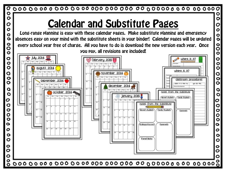Teacher Organization with a Yearly Teacher Binder - Appletastic Learning