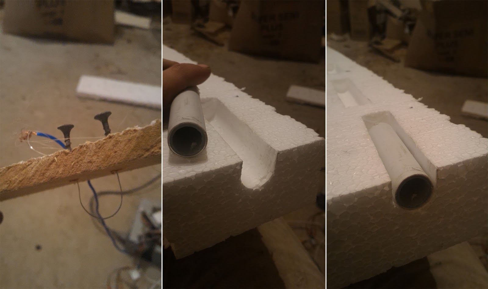 IR namas: Grindų įrengimas: Vidaus vandentiekis