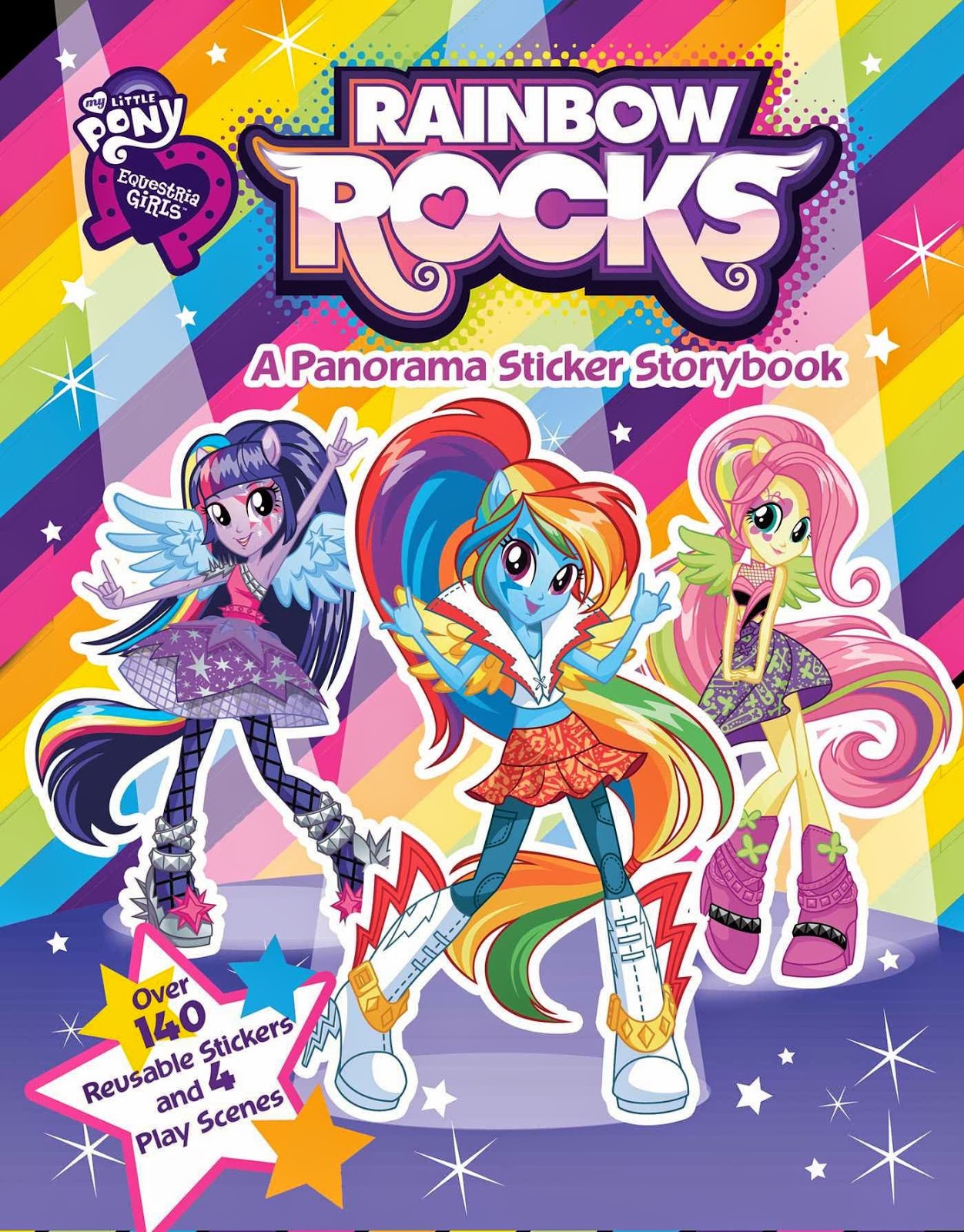 Rainbow Rocks Panorama Sticker Storybook Cover Revealed | MLP Merch