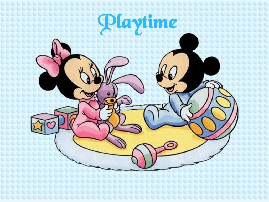 Mickey and Minnie Babies Playing. - Oh My Baby!