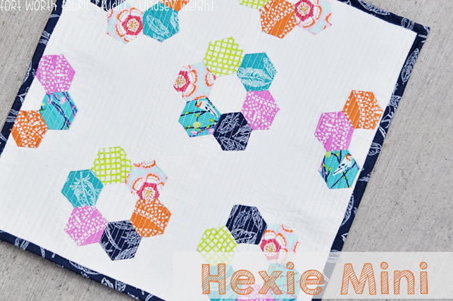 Fort Worth Fabric Studio: April Mystery Project 2 {Hexie Mini Quilt}
