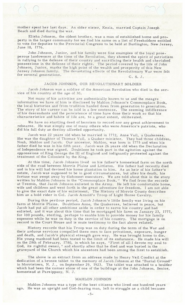 Jacob Johnson and Mary Elizabeth Edwards Life History: Jacob Johnson ...