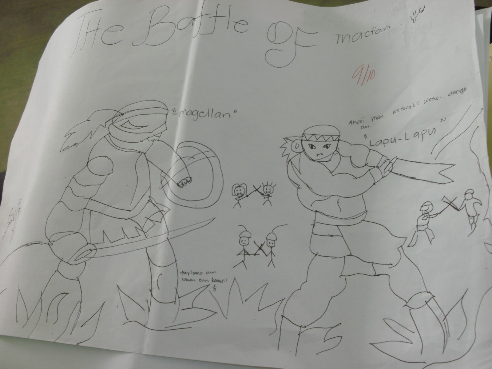 Labanan Sa Mactan Drawing Easy