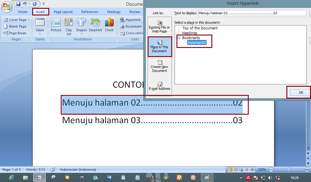 Cara membuat daftar isi otomatis di E-Book Mudah!