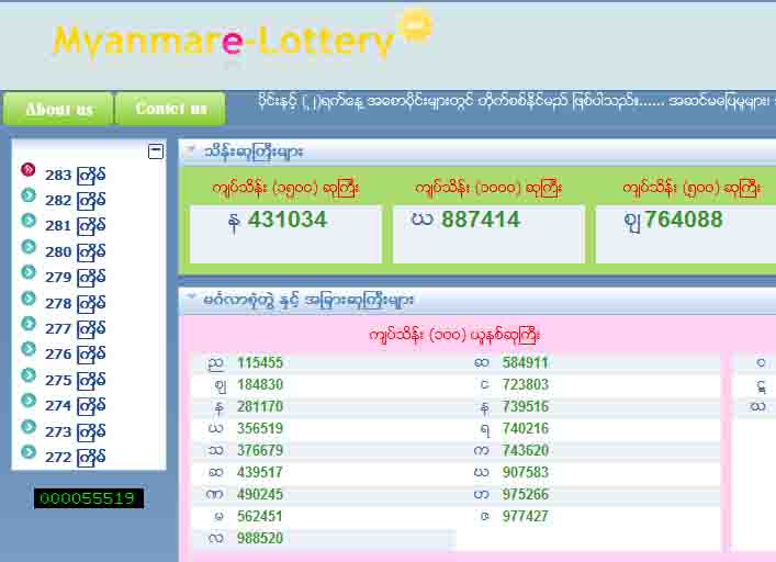 အြန္လိုင္းကေန ထီ တိုက္စစ္ရန္ Myanmar E-Lottery ~ RED SKY