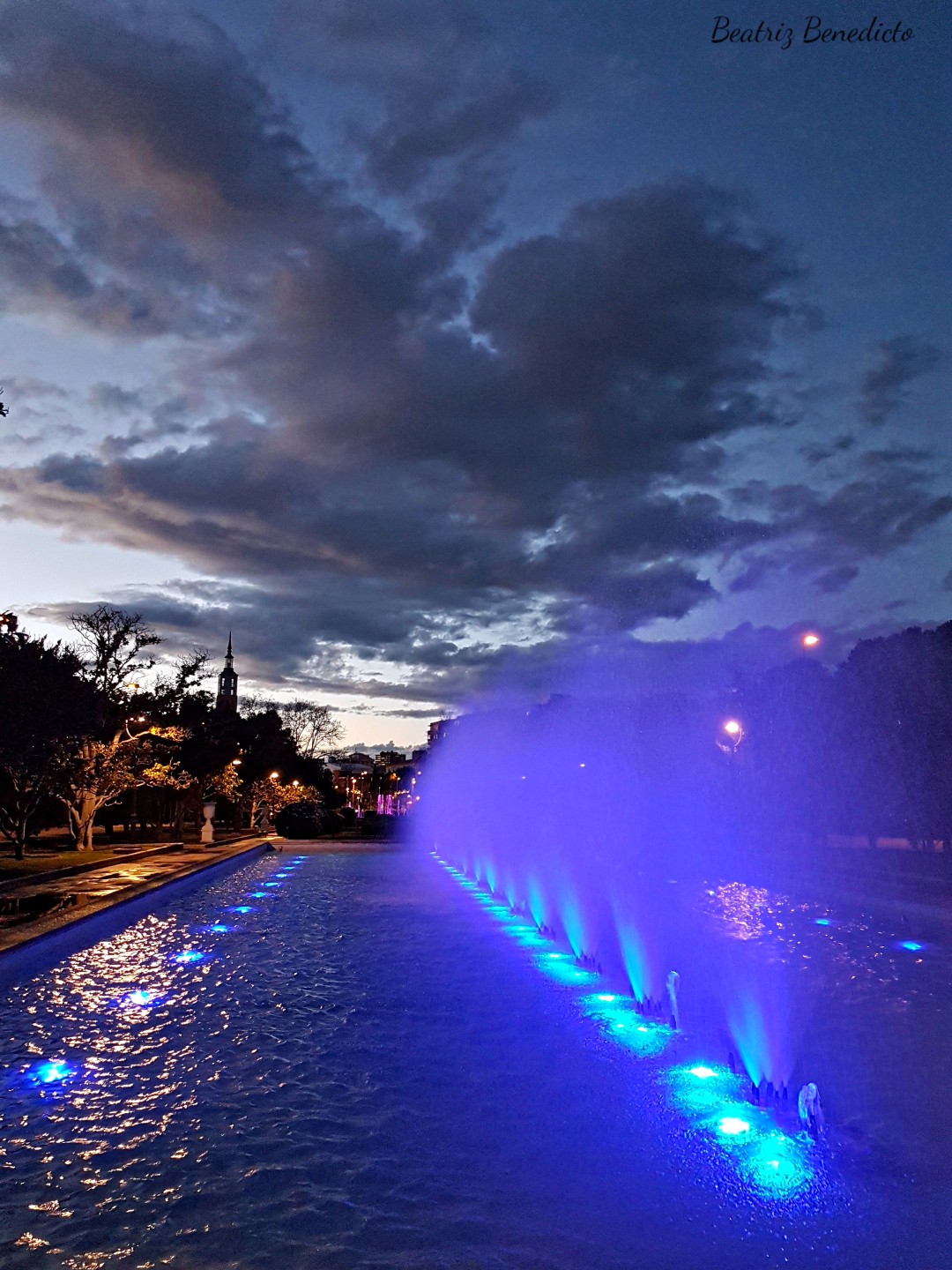 El álbum de fotos de Beatriz : Fuentes iluminadas. Parque Grande de ...