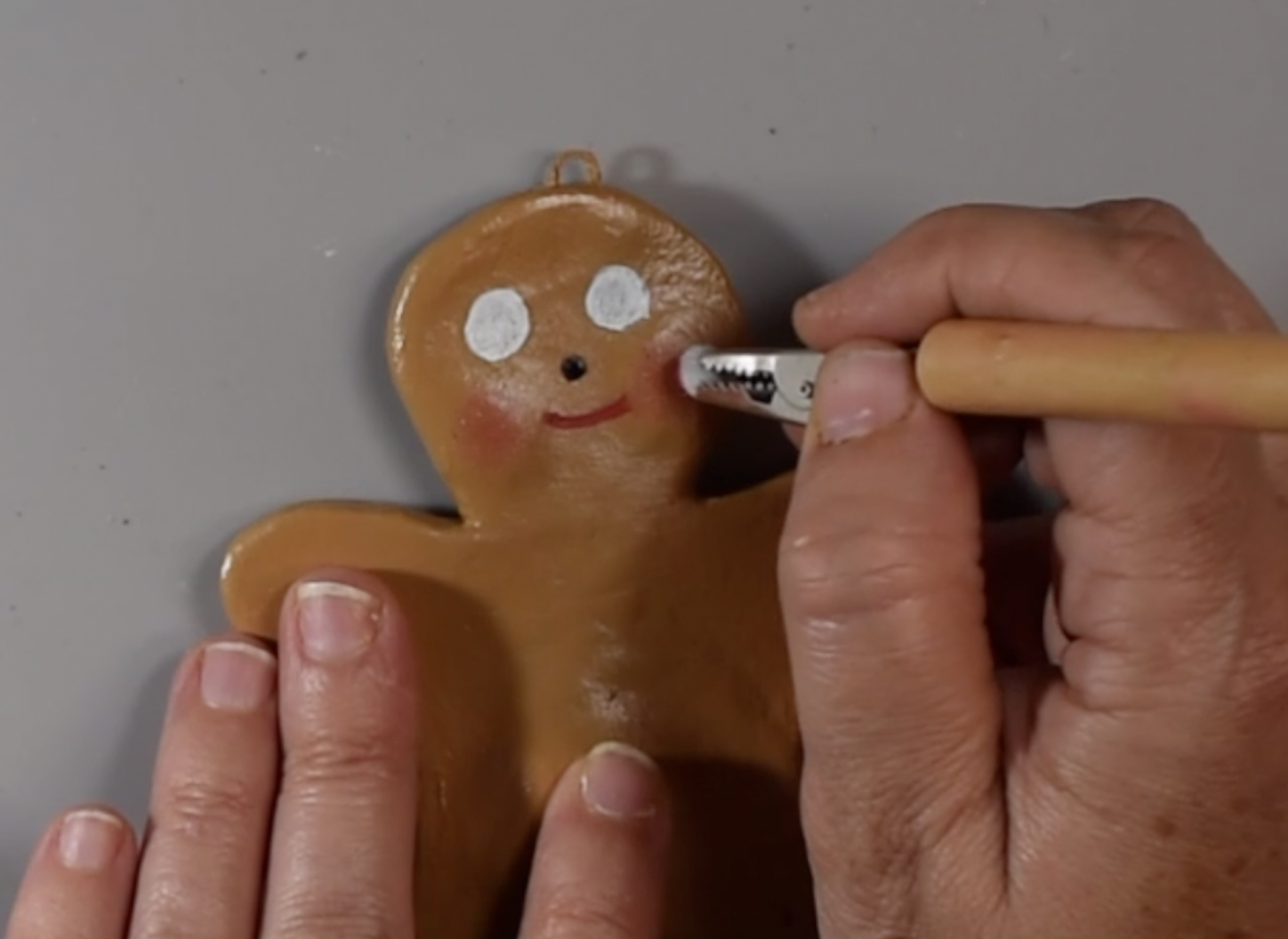 Creative Paperclay® air dry modeling material: How to Make a Gingerbread Man with Creative ...