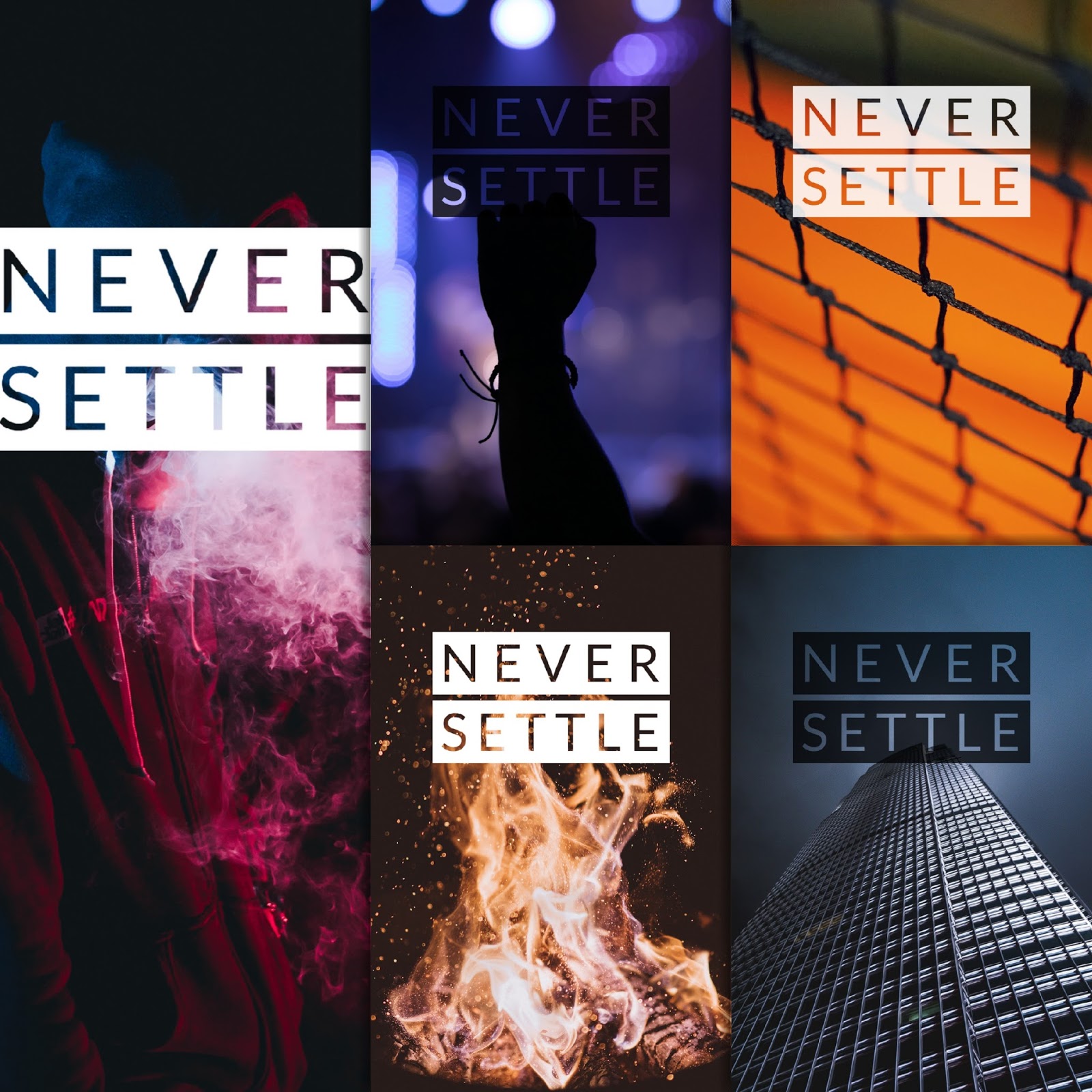 OnePlus Never Settle Wallpaper Packs