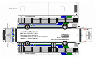 SP. Papel Modelismo: PaperCraft Bus 2005 New Flyer D40LF - London ...